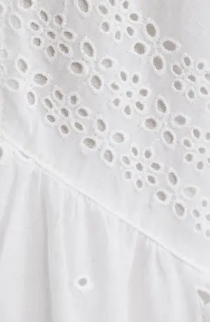 Madewell Eyelet Flutter-sleeve Minidress