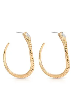 Ettika Serpent Hoop Earrings