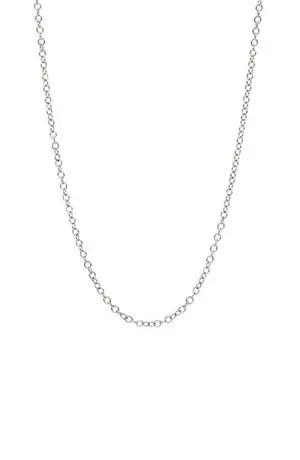 Anzie Cable Chain Necklace - Silver