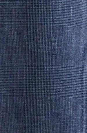 Zegna Crossover Prince Of Wales Check Wool - Blue Navy Check