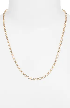 Anzie Rectangle Link Chain Necklace