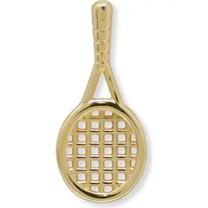 Anzie 14k Gold Tennis Racket Pendant