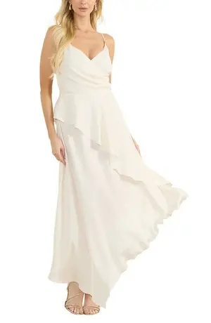 MARCIANO Giselle Asymmetric Maxi Dress