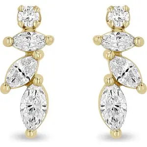 Zoe Chicco 14k Gold Diamond Stud Earrings - 14k Yellow Gold