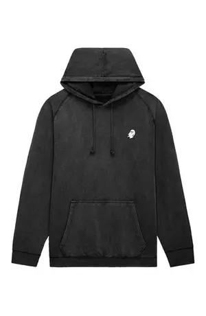 DALIX Mineral Washed Hoodie - Black
