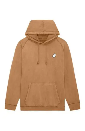 DALIX Mineral Washed Hoodie - Camel