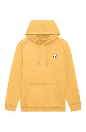 DALIX Mineral Washed Hoodie - Mustard