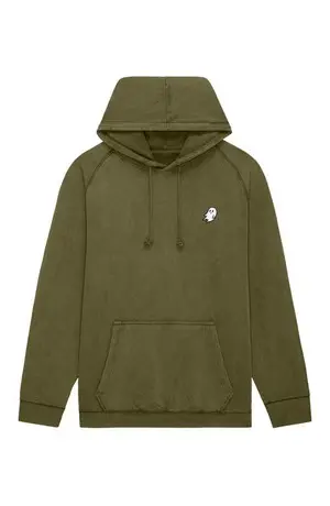 DALIX Mineral Washed Hoodie - Olive