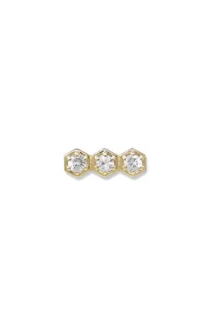Anzie Jac + Jo Mini Bolt Single Stud Earring - Gold