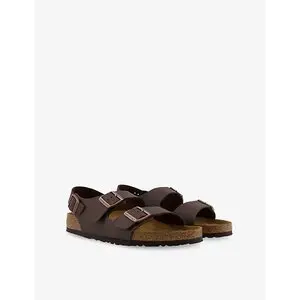 BIRKENSTOCK Milano Faux-leather Sandals - Dark Brown