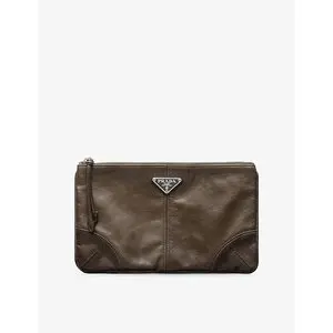 Prada Prada Leather Pouch Green