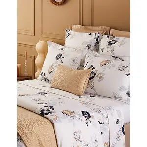 YVES DELORME Souvenir Quilted Cotton And Silk-blend Bedcover - Dune