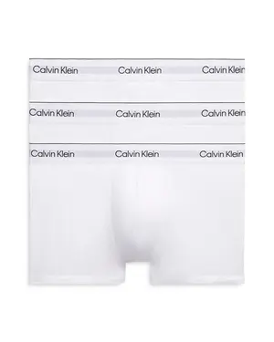 Calvin Klein Low Rise Trunks, Pack Of 3 - White