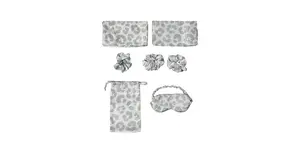 GENERIC Leopard Spots 5-piece Set - Gray