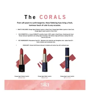 SIIA COSMETICS 3-pc. The Corals Set - Medium Pink