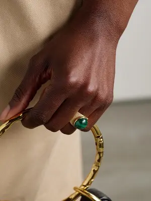 Carolina Bucci Downtown 18-karat Malachite Ring