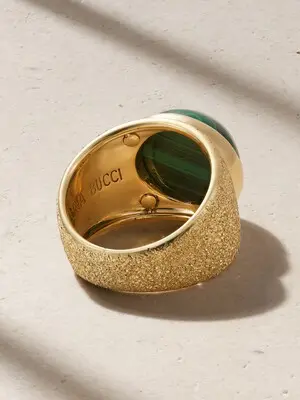 Carolina Bucci Downtown 18-karat Malachite Ring