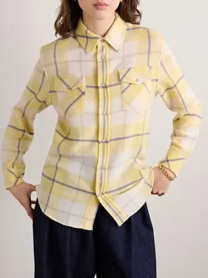 GOD’S TRUE CASHMERE Dreamer Checked Cashmere Shirt