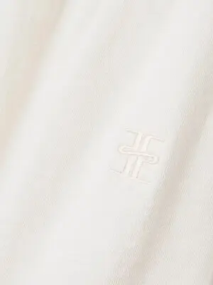 Eterne Vinny Embroidered Tapered Track Pants - Neutrals