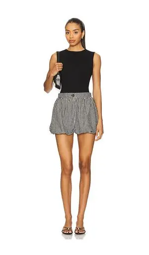 LOVERS AND FRIENDS Carolina Romper - Black & Gingham