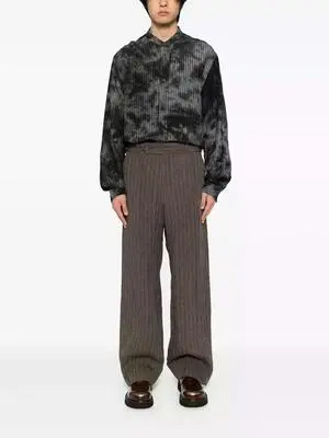 CALMLENCE Striped Shirt - Grey