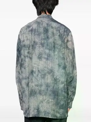 CALMLENCE Striped Shirt - Blue