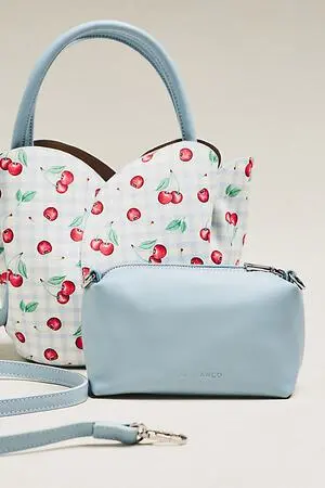MELIE BIANCO Tulip Top-handle Crossbody Tote - Blue Cherry