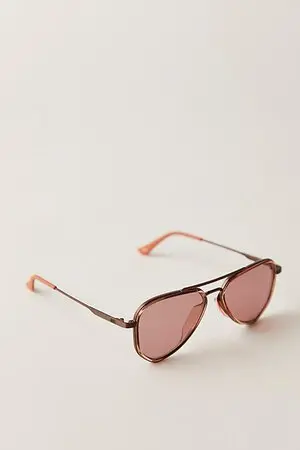 SUNSKI Astra Aviator Sunglasses - Wire Tort Bronze