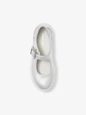 Michael Kors Hayes Metallic Leather Mary Jane Sneakers