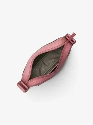 Michael Kors Maeve Large Signature Logo Crossbody Bag - Pink