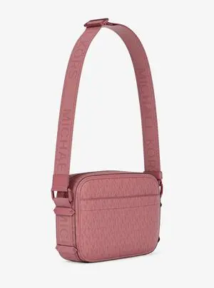 Michael Kors Maeve Large Signature Logo Crossbody Bag - Pink