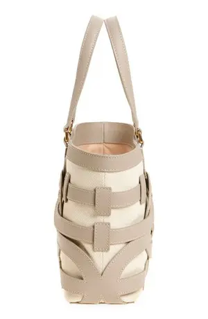Sam Edelman Small Bay Leather Tote - Light Taupe