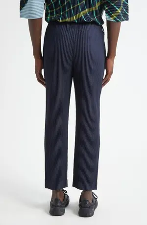 Issey Miyake Basics Pleated Straight Leg Pants