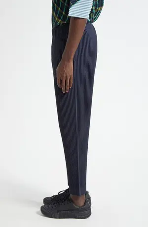 Issey Miyake Basics Pleated Straight Leg Pants