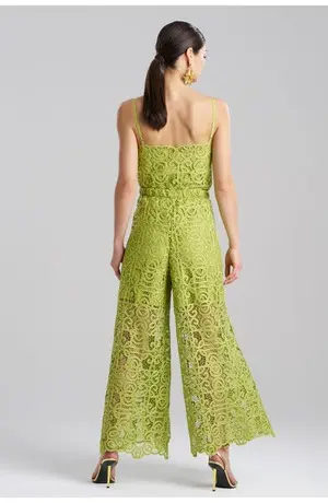 Natori Raffia Lace Palazzo Pants