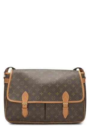 LOUIS VUITTON Monogram Sac Gibeciere - Brown