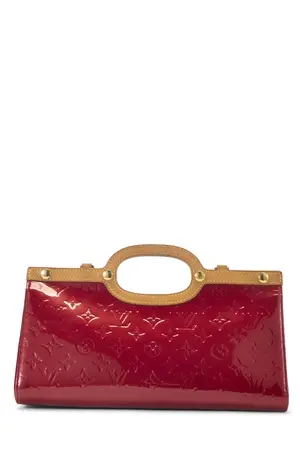 LOUIS VUITTON Monogram Vernis Roxbury Bag - Red