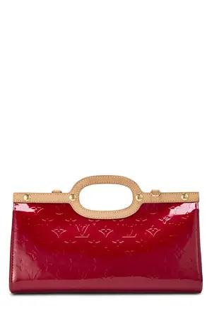 LOUIS VUITTON Monogram Vernis Roxbury Bag - Red