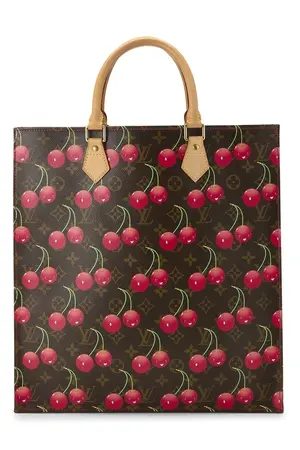 LOUIS VUITTON Takashi Murakami Monogram Cerises Sac Plat - Brown