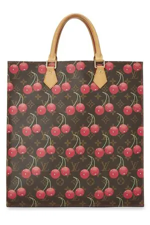LOUIS VUITTON Takashi Murakami Monogram Cerises Sac Plat - Brown