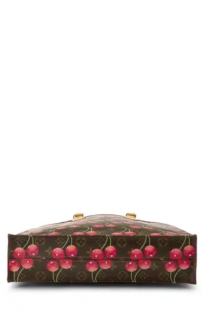 LOUIS VUITTON Takashi Murakami Monogram Cerises Sac Plat