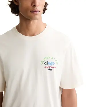 Scotch & Soda Regular Fit Graphic Logo Tee