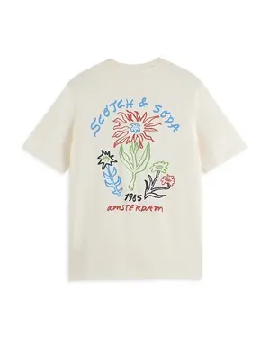 Scotch & Soda Regular Fit Graphic Logo Tee
