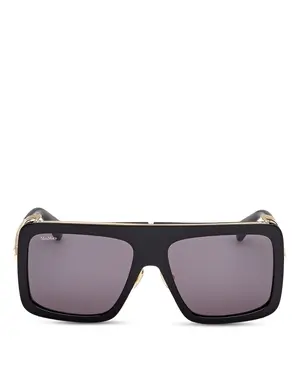 Max Mara Jean Rectangle Sunglasses, 57mm