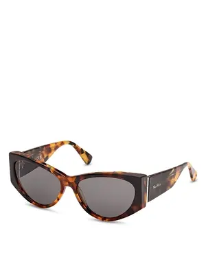 Max Mara Hinge Cat Eye Sunglasses, 58mm - Havana/smoke