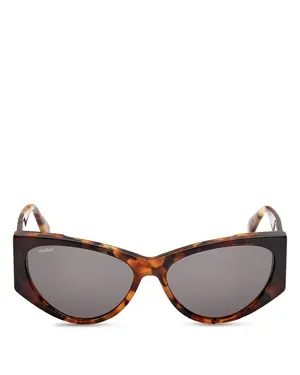 Max Mara Hinge Cat Eye Sunglasses, 58mm - Havana/smoke