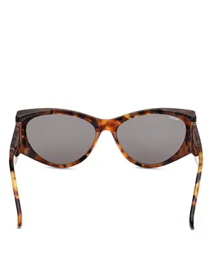 Max Mara Hinge Cat Eye Sunglasses, 58mm - Havana/smoke