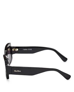 Max Mara Lee Rectangle Sunglasses, 57mm