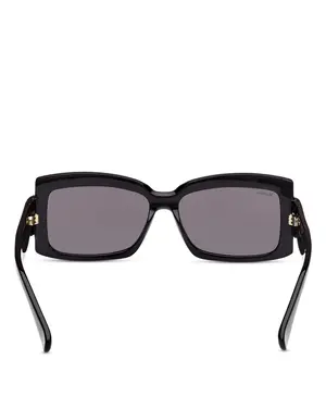 Max Mara Lee Rectangle Sunglasses, 57mm