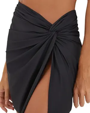 VIX PAULA HERMANNY Vix Karen Mini Pareo Cover Up Black